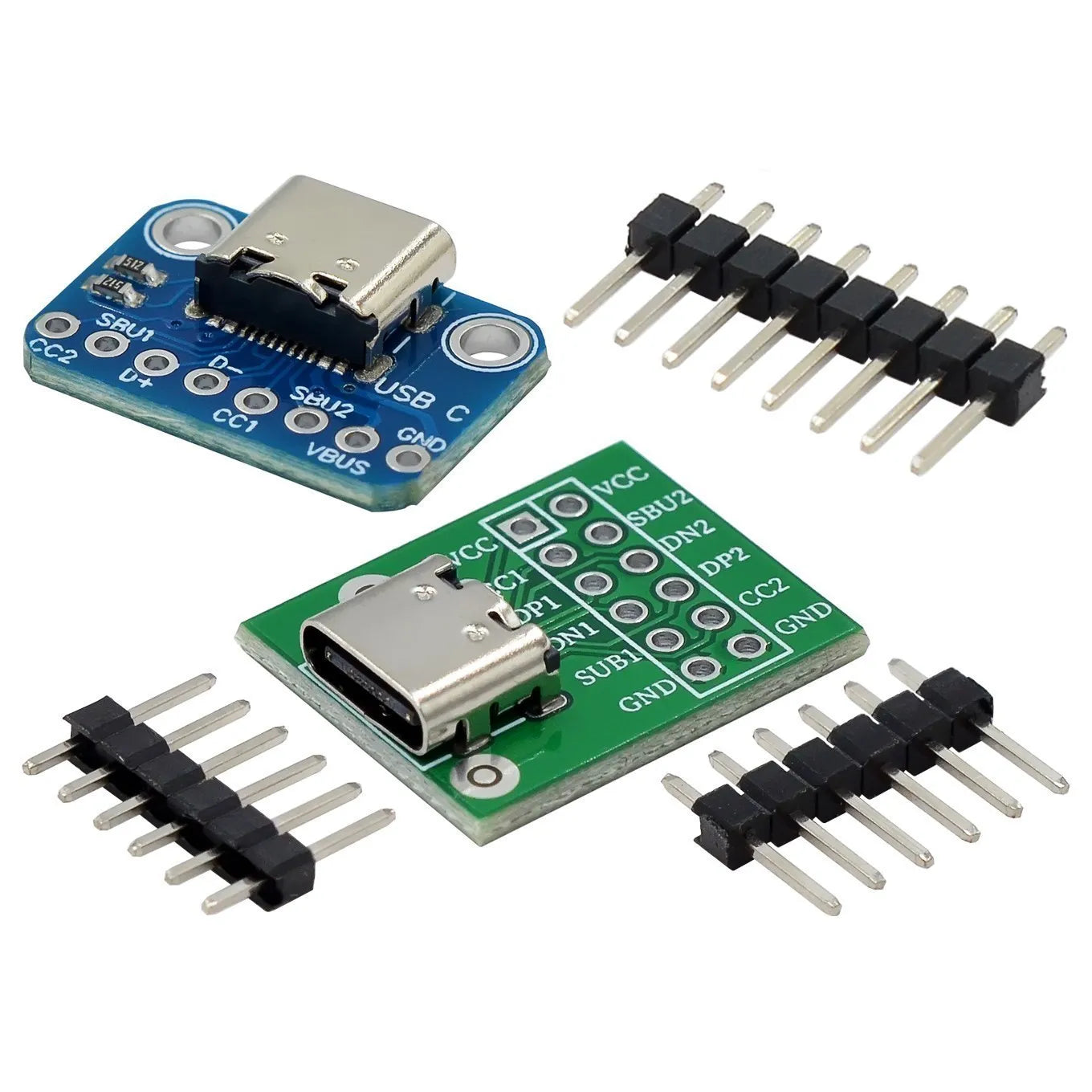 Type-C USB Female to DIP PCB Breakout Board
