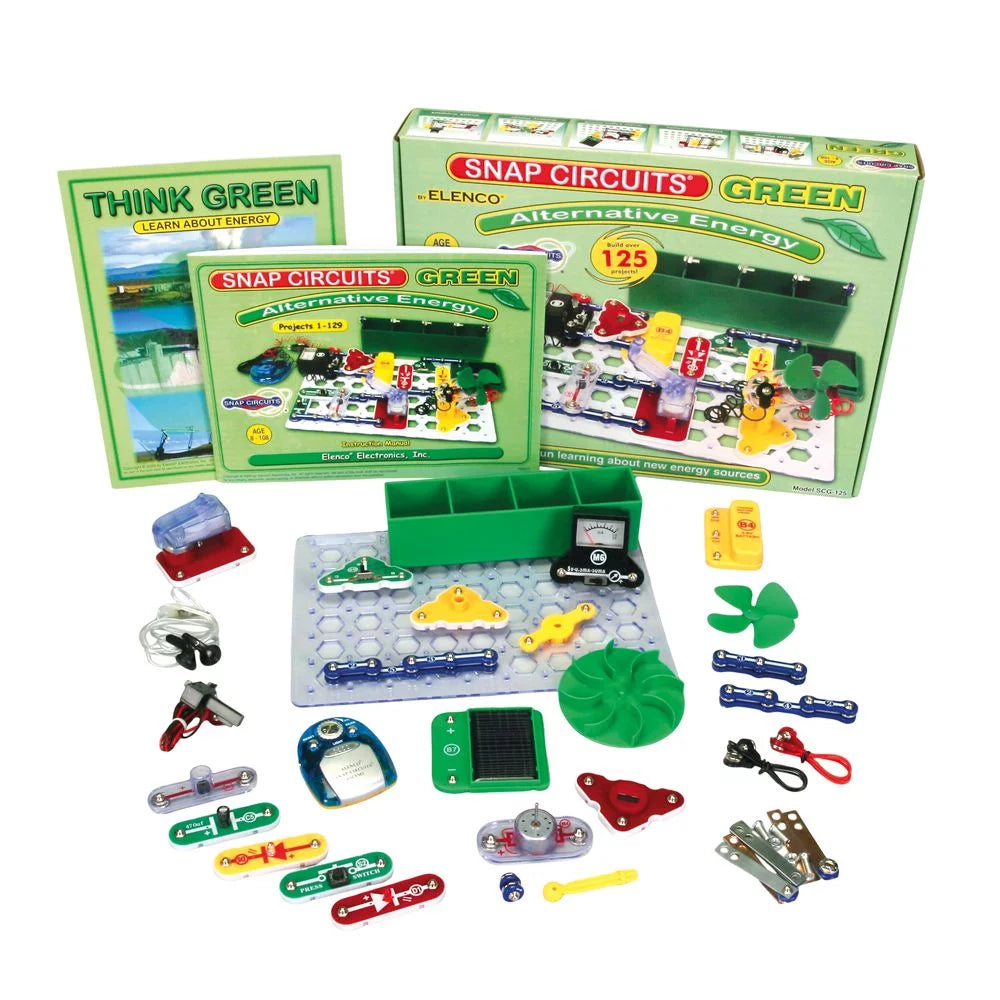 Snap Circuits Green Kit: Explore Renewable Energy with Over 125 Projects
