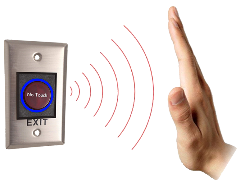 No Touch Stainless Steel Exit Push Button Touch Free Door Release Sens No Touch Stainless Steel Exit Push Button Touch Free Door Release Sens