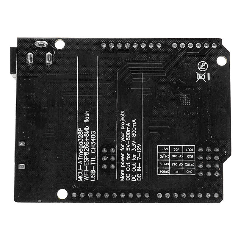 Unowifi R3 Atmega328pnodemsu Esp8266 Compatible For Arduino Uno