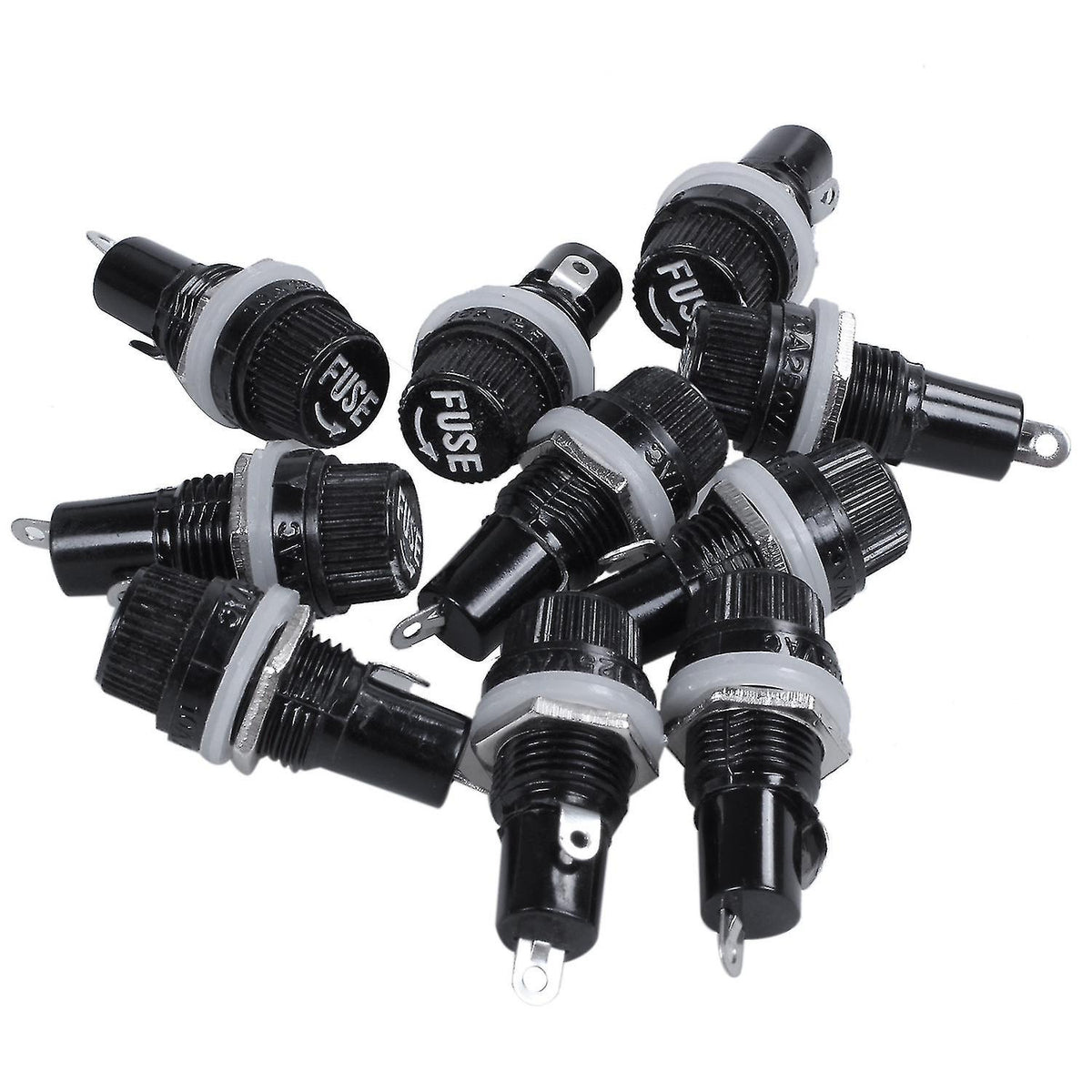 10A 250V Fuse Holder Socket for 5x20mm Glass Cartridge Fuses