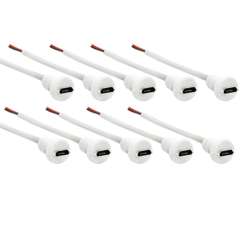 (Low Cost) Female USB Panel Mount Connector With Moulded Wire