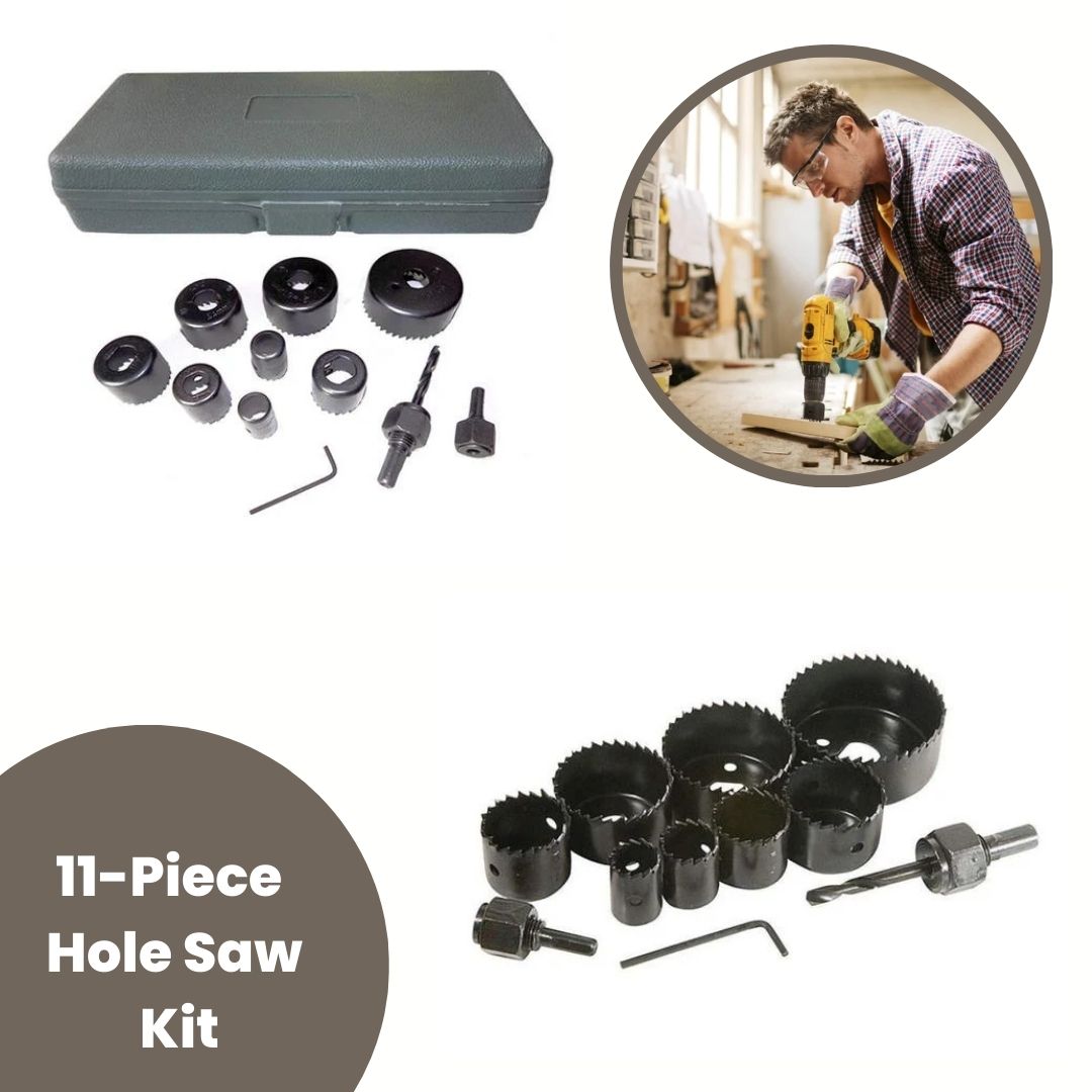 Rotary Hole Saw Drill Bit Kit - Versatile Tools for Precision Cutting