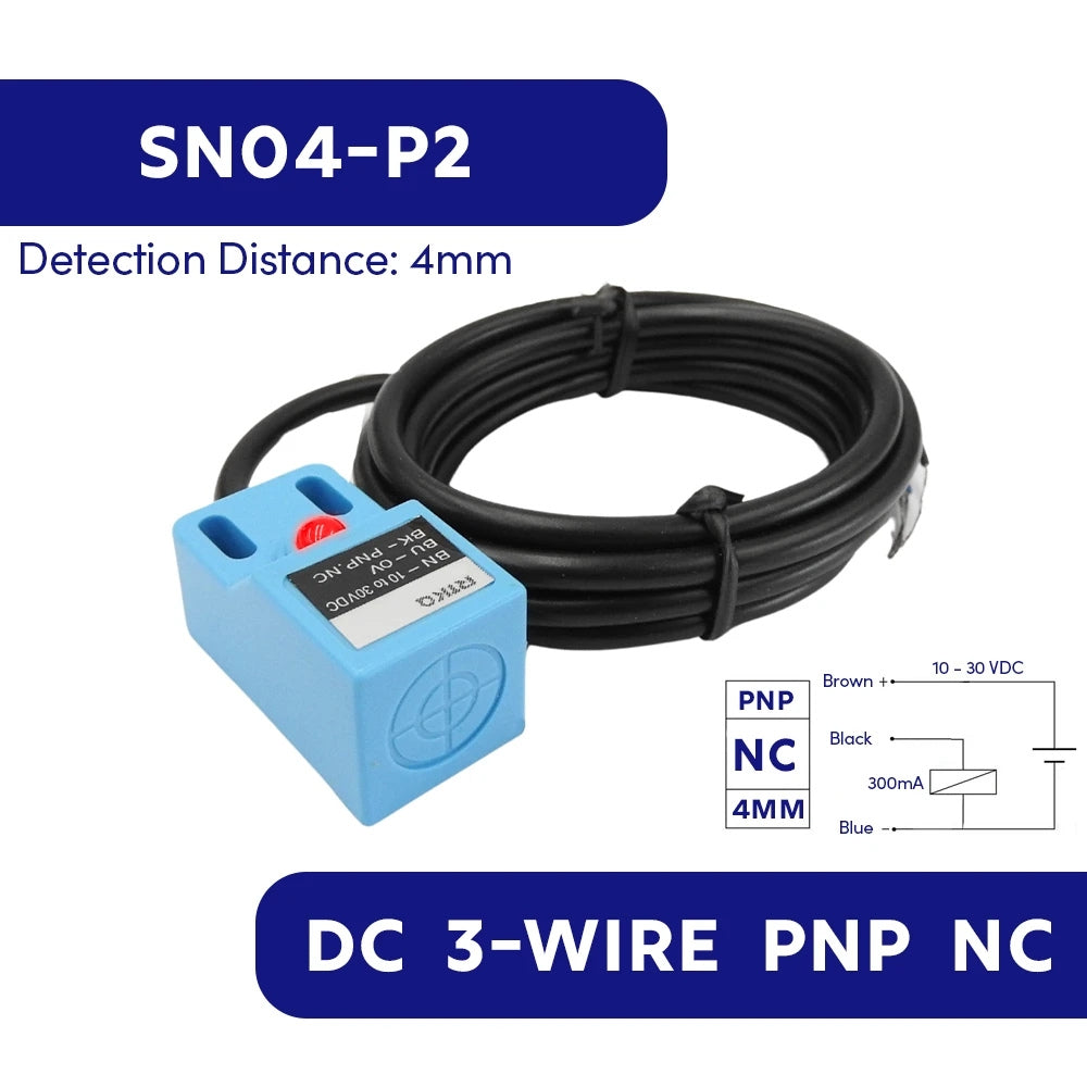 SN04 Inductive Proximity Sensor 6–36V DC | 4mm Metal Detection NPN/PNP ...
