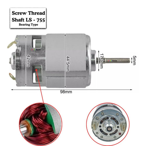 Buy 755 DC Motor for Grass Cutter | Makerbazar