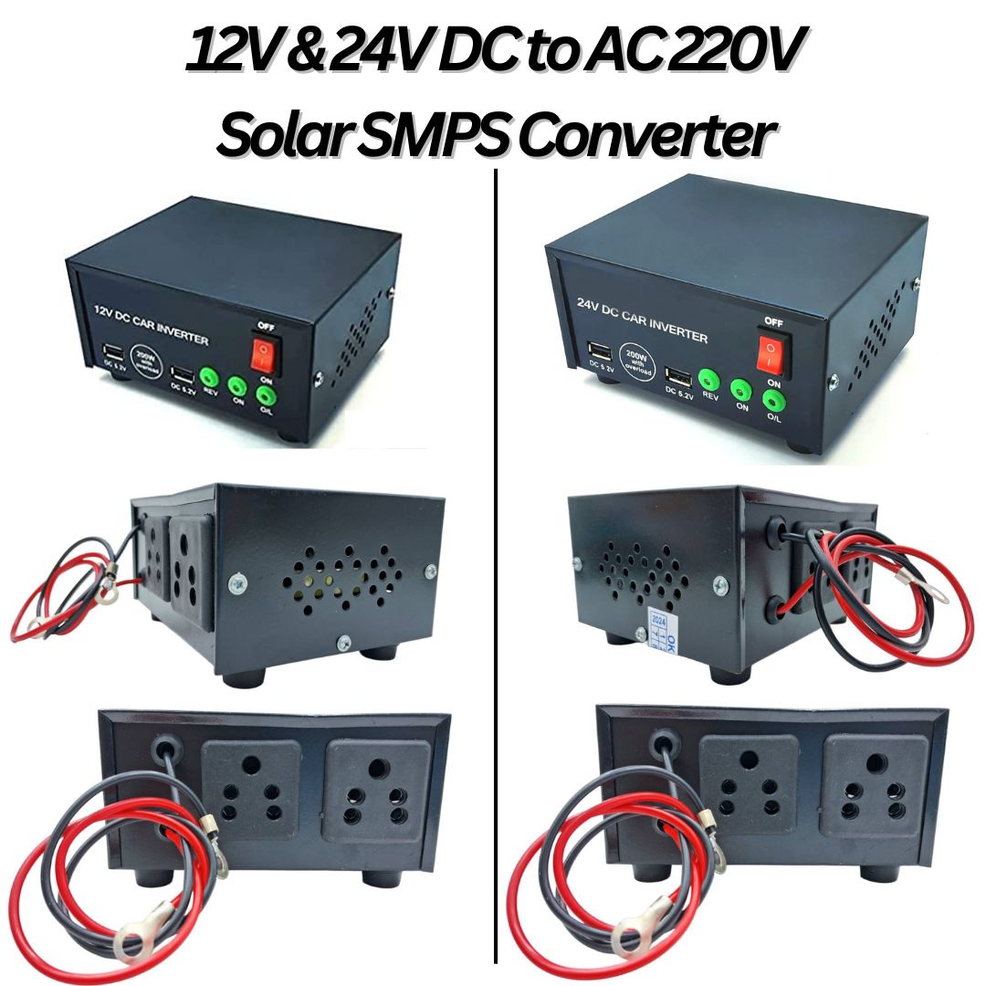Buy 12V & 24V DC to AC 220V Solar SMPS Converter | Makerbazar