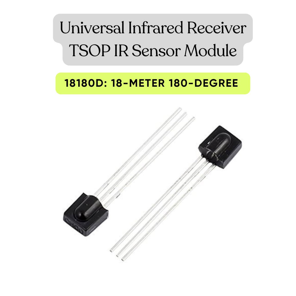 Buy Flat Head Infrared Receiver Diode – 3-Pin 38kHz Sensor for DIY ...