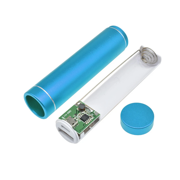 5V 1A USB Aluminium Body Power Bank Case for 18650 Battery