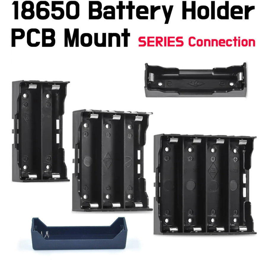 Buy 18650 Lithium-Ion Battery Holder – 1 or 2 Cell, Through-Hole PCB Mount