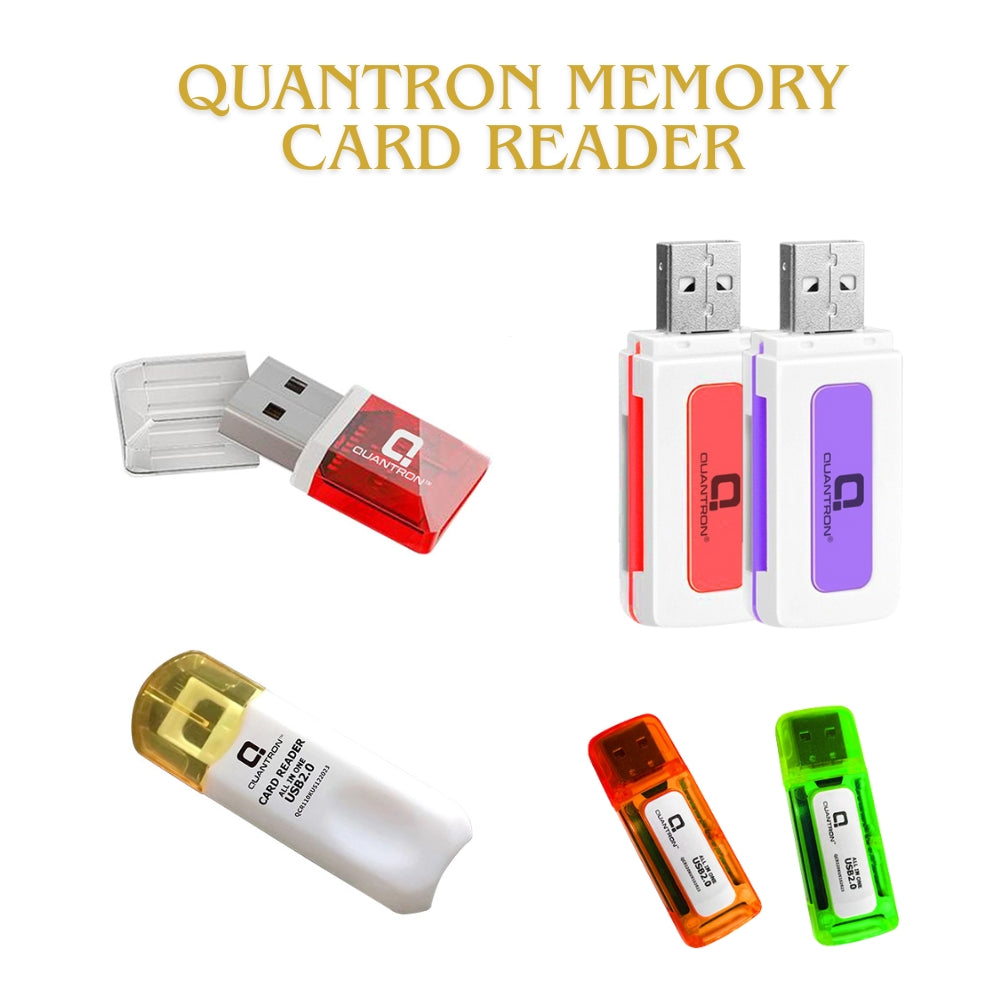 Quantron QCR USB Memory Card Reader – QCR‑110/120/130/140 Models
