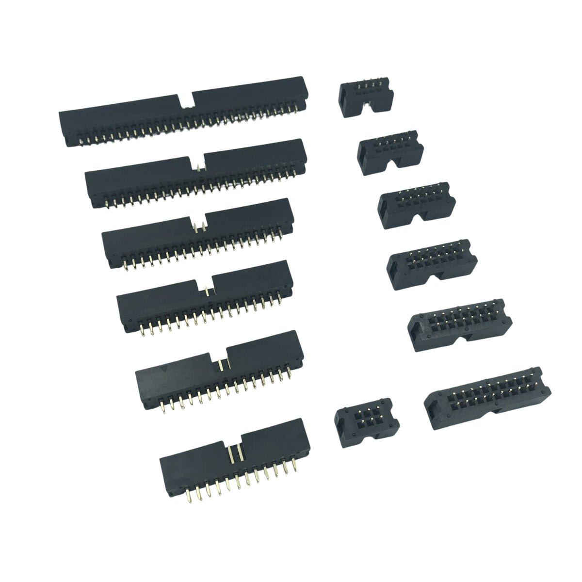 FRC IDC Shrouded Male Box Connector 2.54mm-Pitch Straight