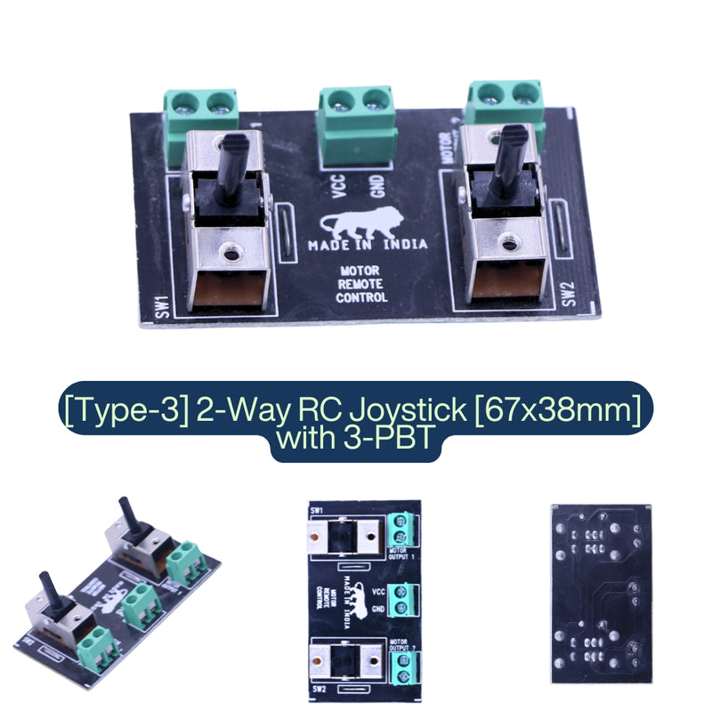 2-Way / 4-Way DC Motor Remote Controller Switch (DPDT) | Robotics Motor ...