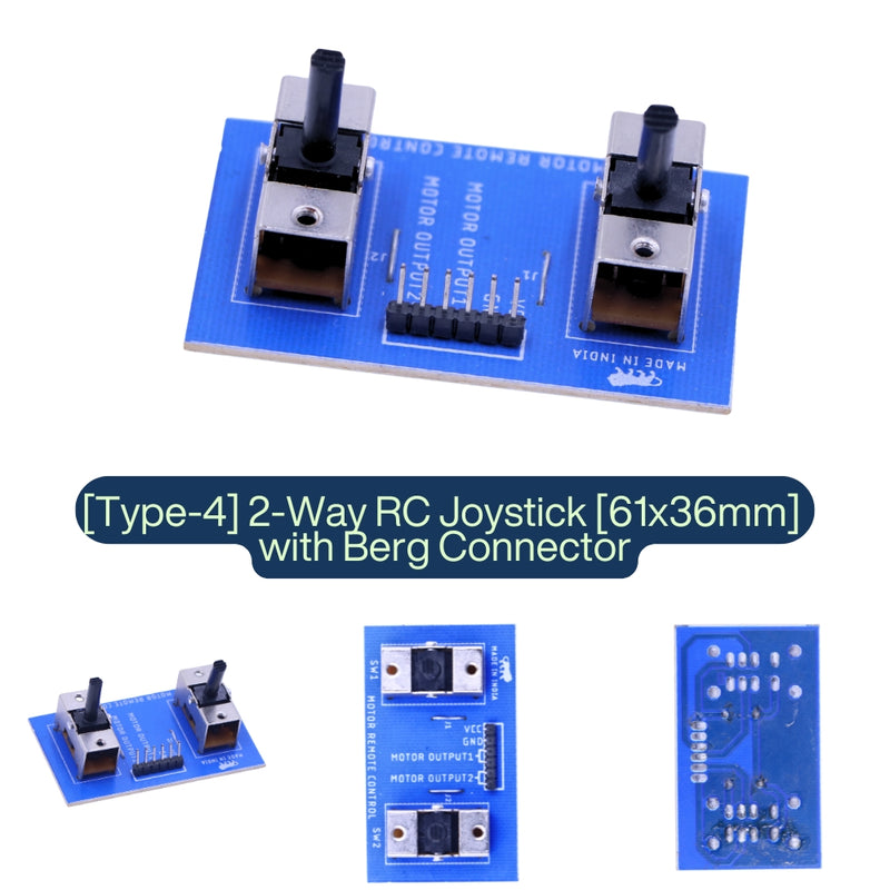 2-Way / 4-Way DC Motor Remote Controller Switch (DPDT) | Robotics Motor ...
