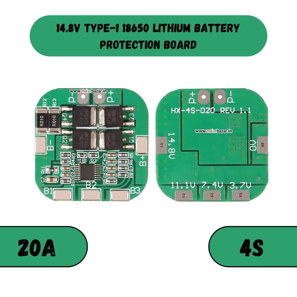 Buy 14.8V Lithium Battery Protection Board | Makerbazar