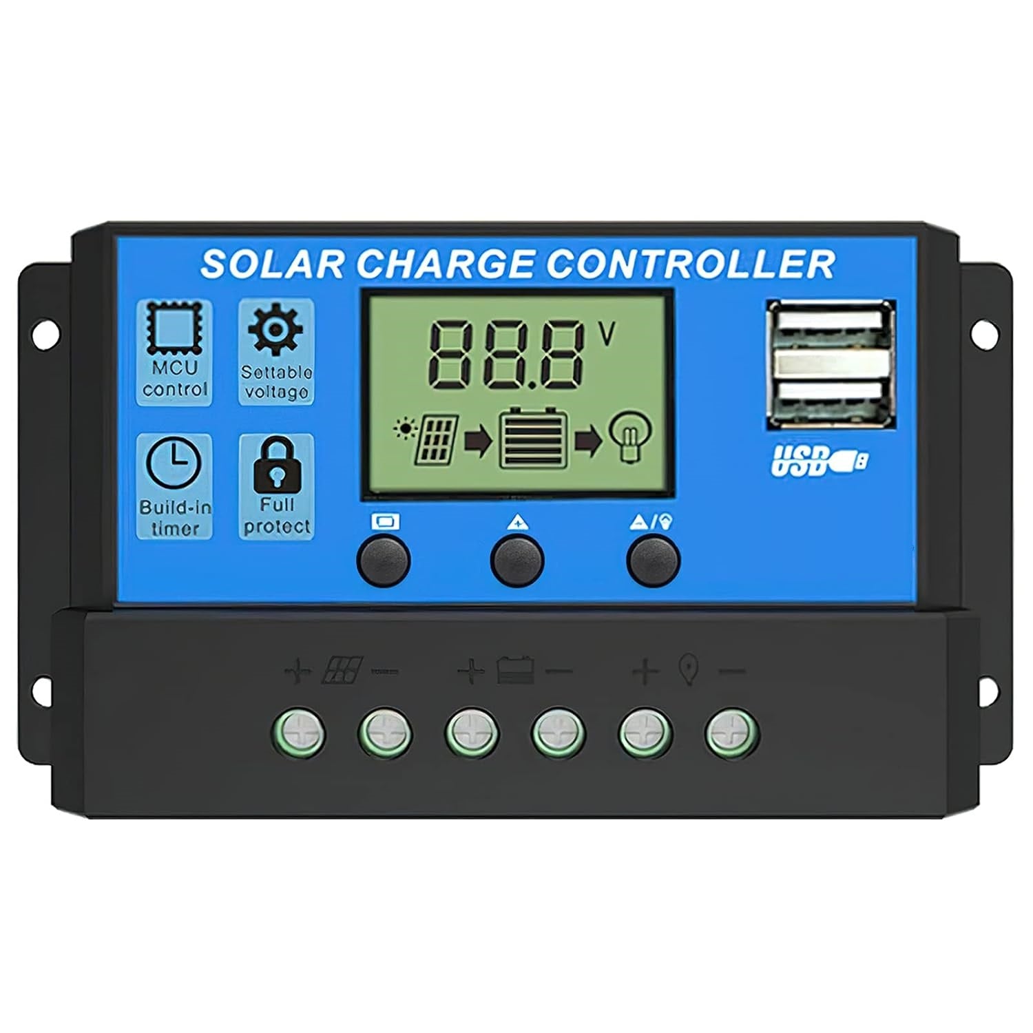 12V/24V PWM Solar Charge Controller