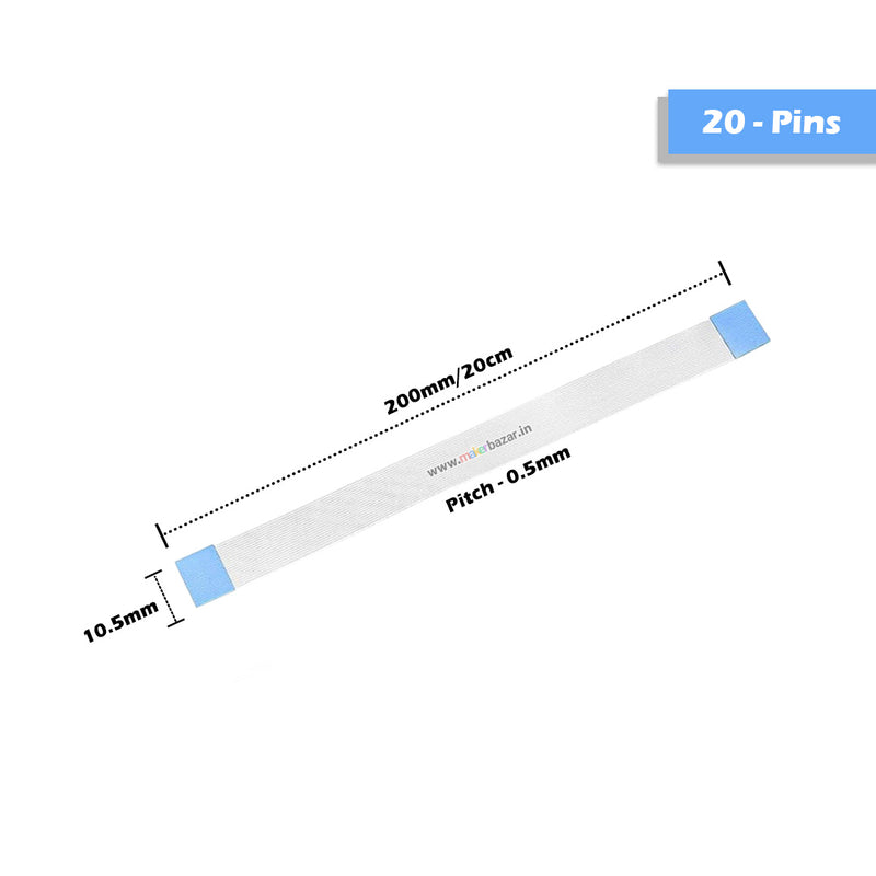 [Type-A] 0.5mm-Pitch FPC Straight Ribbon Flexible Flat Cable