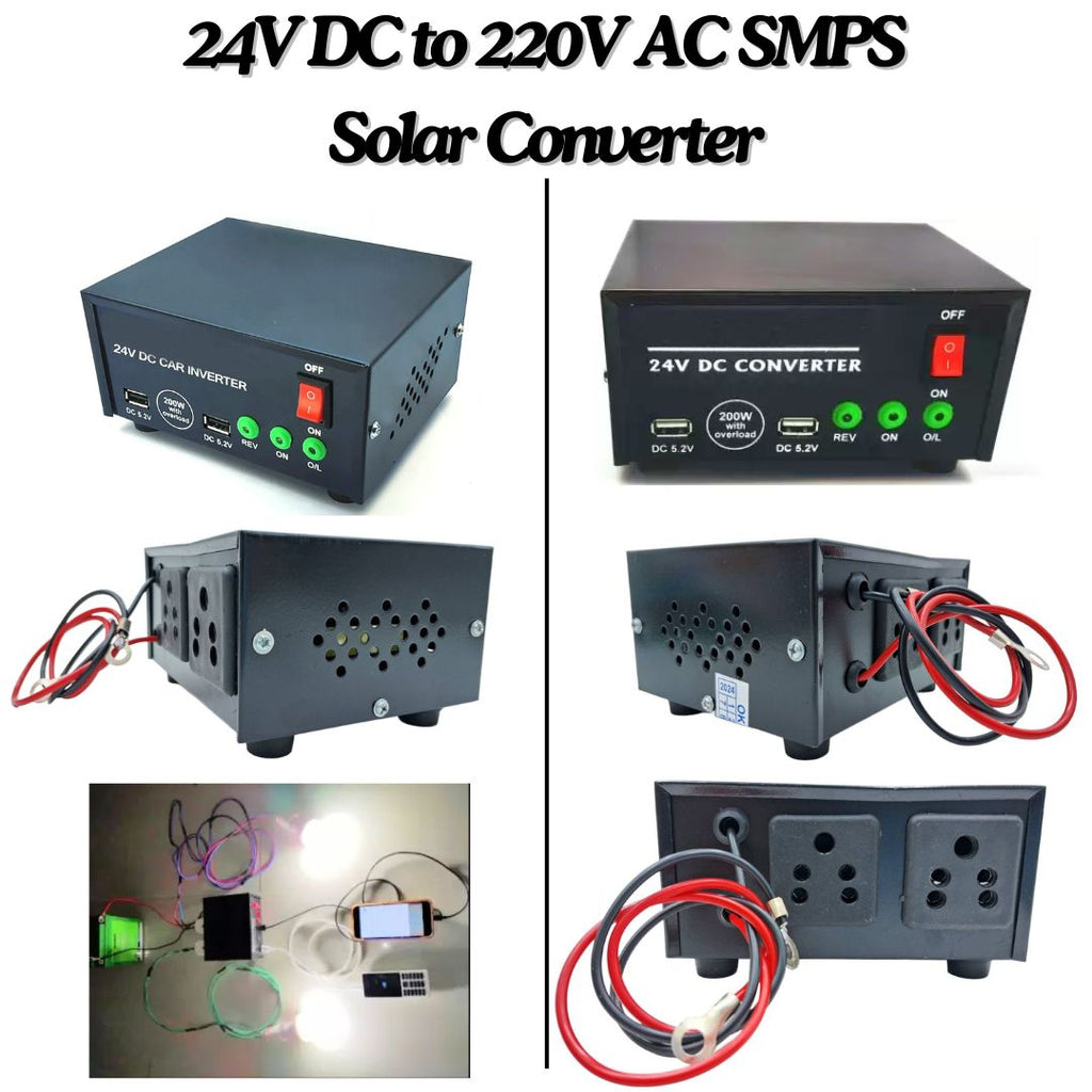 Buy 12V & 24V DC to AC 220V Solar SMPS Converter | Makerbazar