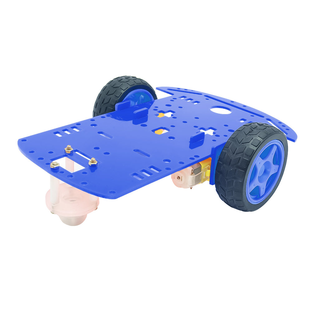 [Coloured] 2WD Smart Robotic Car Two Wheel Drive Kit with Acrylic Chas