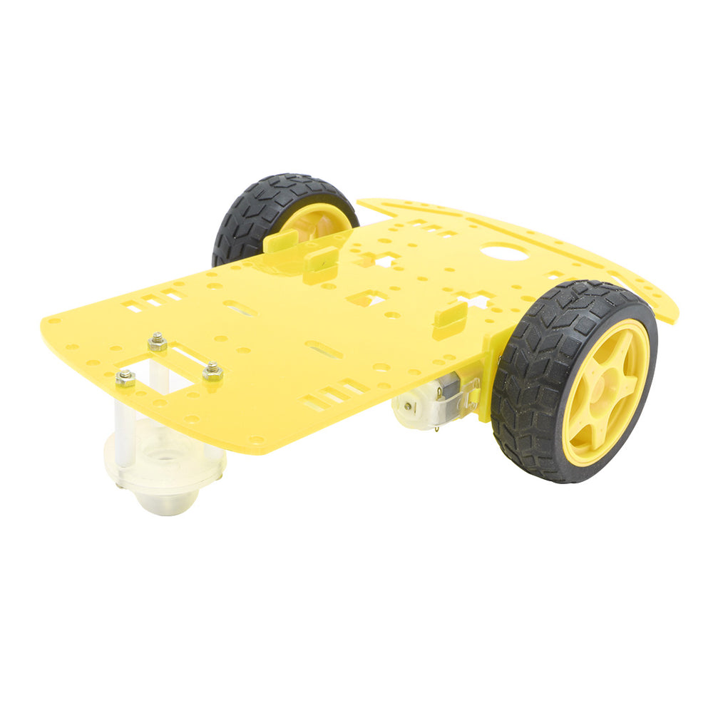 [Coloured] 2WD Smart Robotic Car Two Wheel Drive Kit with Acrylic Chas