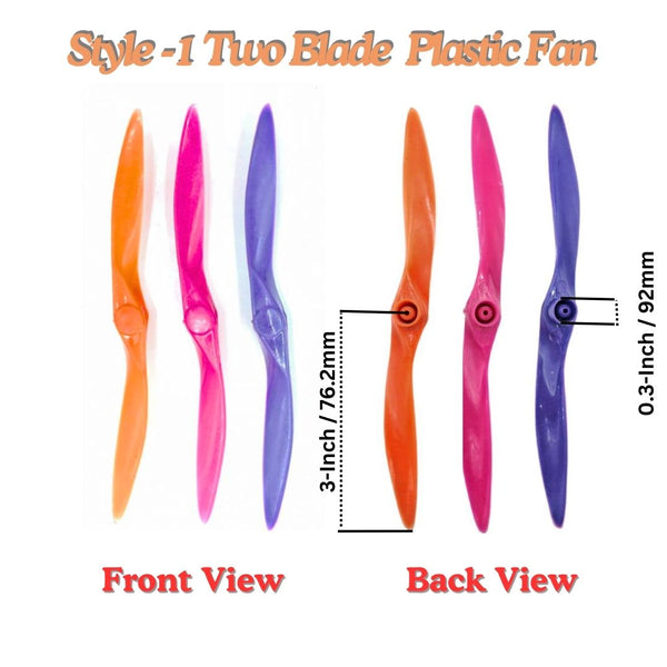 Buy 3 inch diameter Plastic Fan Blade | Makerbazar