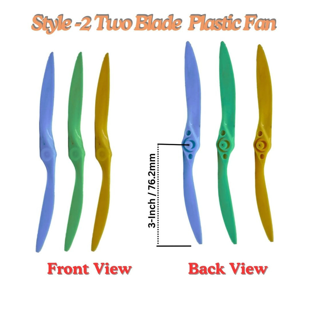 Buy 3 inch diameter Plastic Fan Blade | Makerbazar