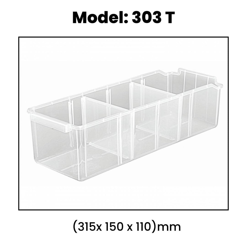 Transparent Panda Shelf Bins | Elegant & Versatile Storage Solutions