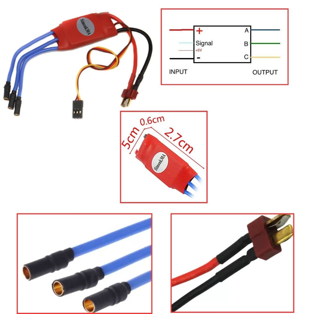 Buy 30A BLDC ESC Electronic Speed Controller | Makerbazar
