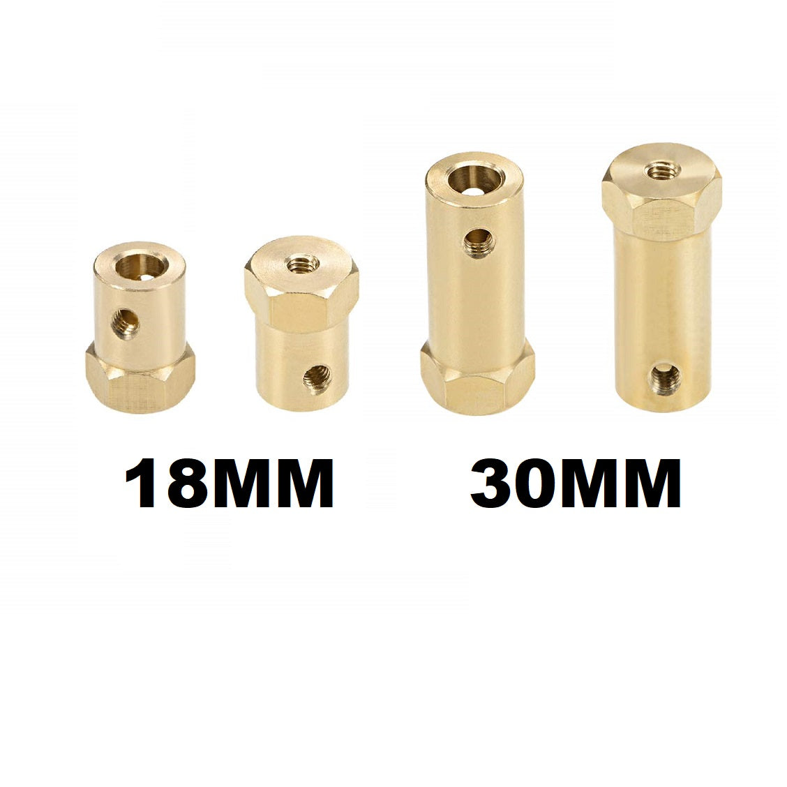 Hexagonal Brass Shaft Coupling for Robot Smart Car Motor Wheel