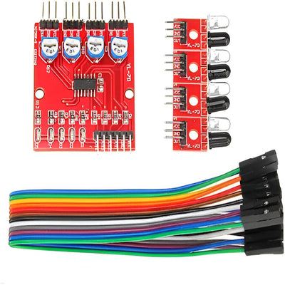 Buy Arduino-Compatible 4-Channel IR Sensor | Line Tracking & Obstacle ...
