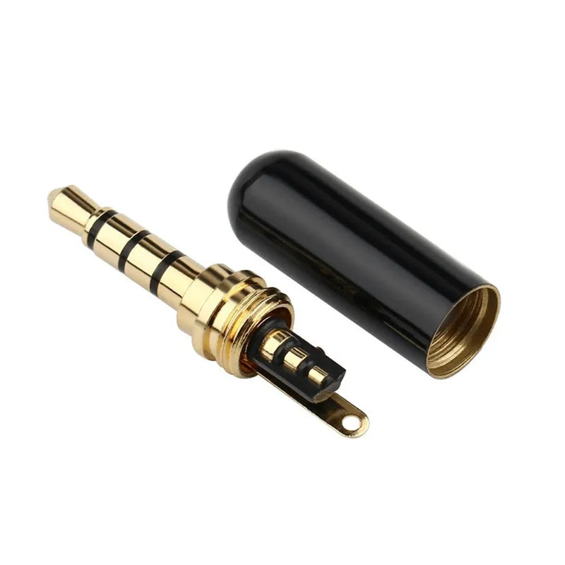 Metal Body Stereo Audio Jack Connector Male