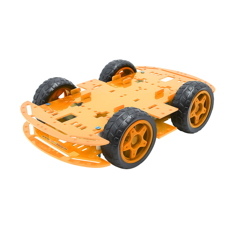 [Coloured] 4WD Smart Robotic Car Four Wheel Drive Kit with Acrylic Cha