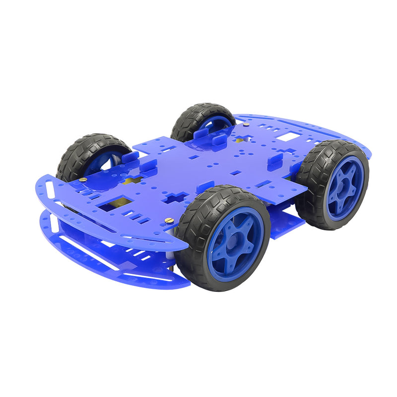 [Coloured] 4WD Smart Robotic Car Four Wheel Drive Kit with Acrylic Cha