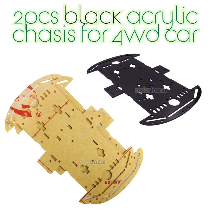 [Only Chassis] Smart Robotic Car Wheel Drive Acrylic Chassis