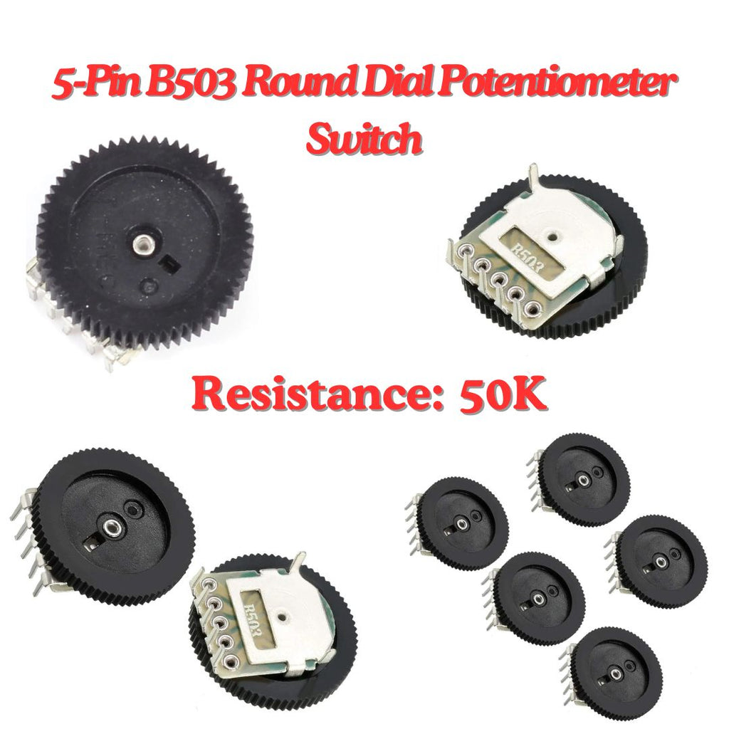 Buy 10K/50K Rotary Volume Control Switch | Makerbazar
