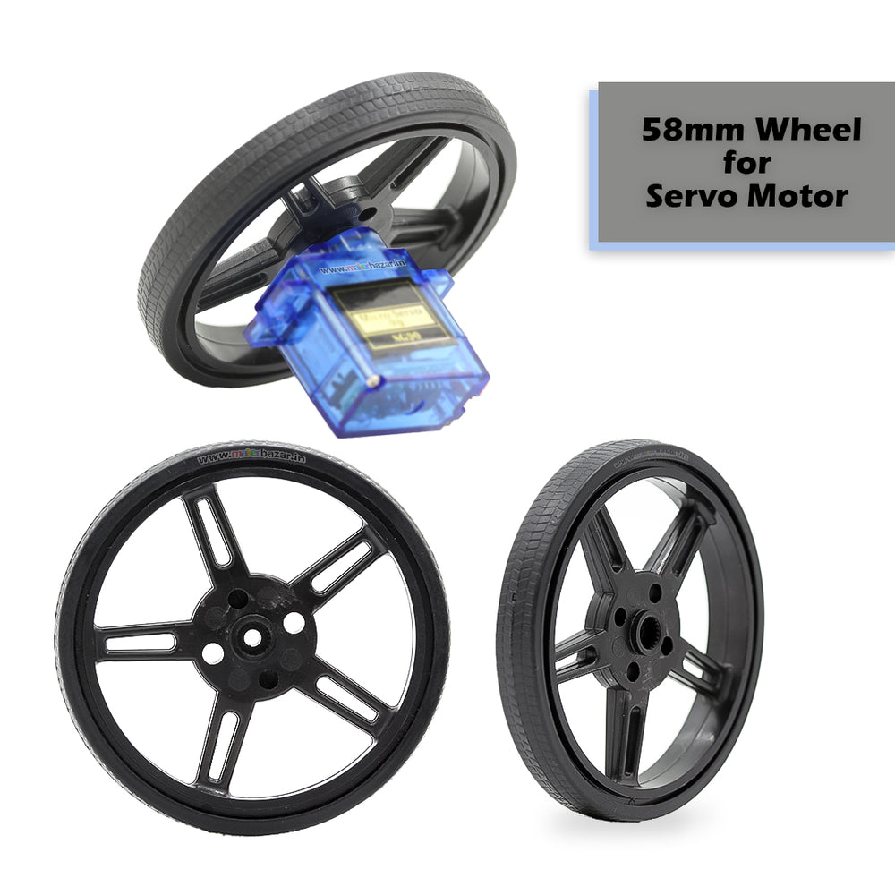 Wheel Compatible with SG90/MG90/FS90R Servo Motors: Enhance Your ...
