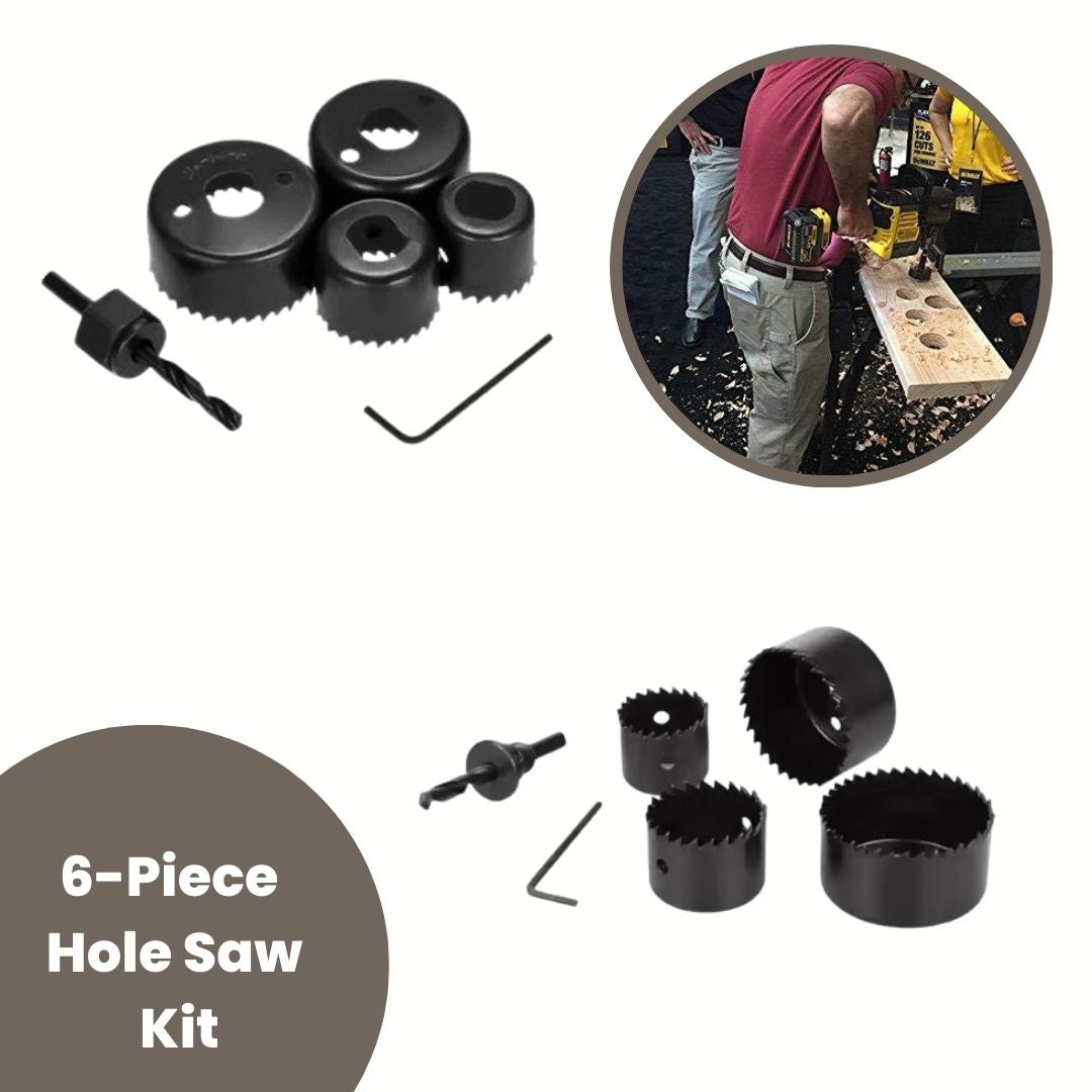 Rotary Hole Saw Drill Bit Kit - Versatile Tools for Precision Cutting