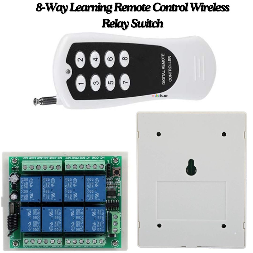 Buy 8-Way Wireless Remote Control Switch | Makerbazar