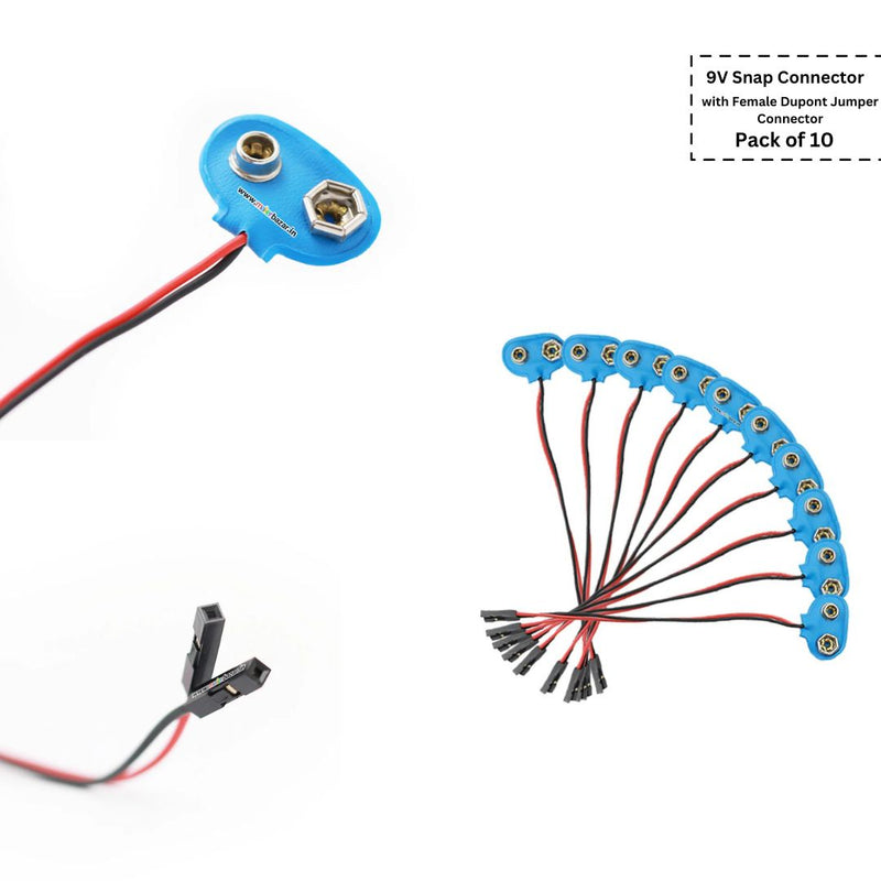 9V Battery Snap Connector: Power Your Projects Easily (Optional: & DC Jack)