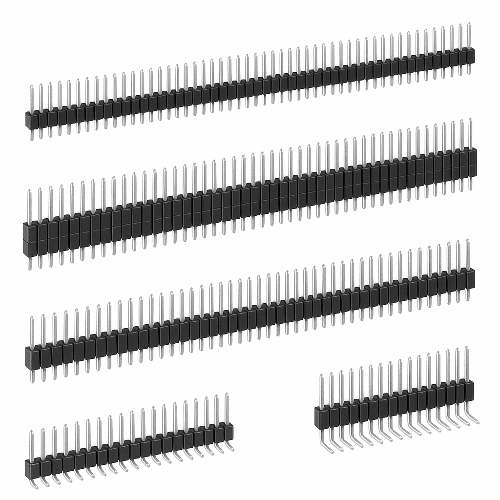 1.27mm 40-Pin Male Berg Strip Connector – Straight Pin Header for PCB