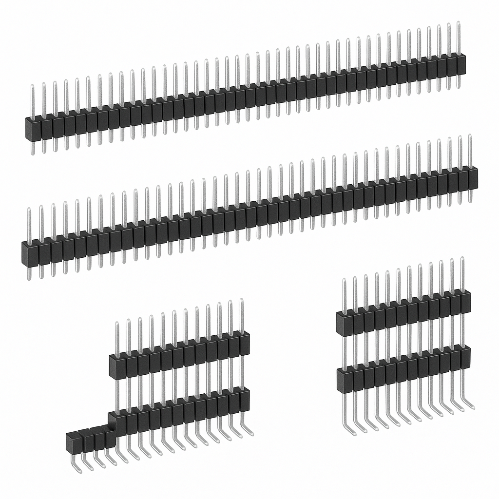 2.0mm 40-Pin Male Berg Strip Connector – Straight & Right-Angle PCB Headers