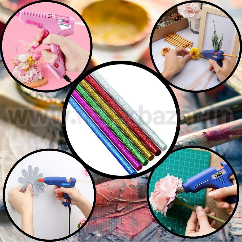Colored Glue Gun Sticks - Vibrant Crafting Supplies