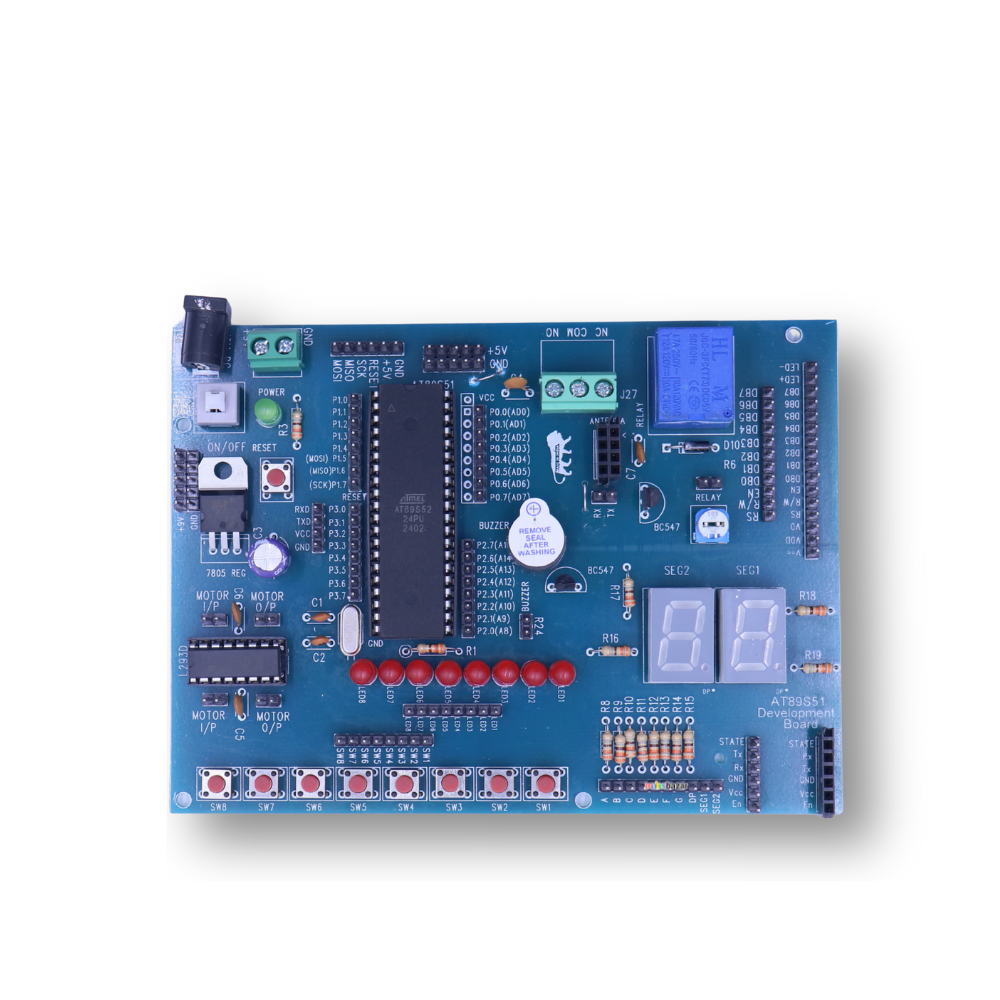 8051 Development Board | AT89S52 Microcontroller Training & Learning Kit