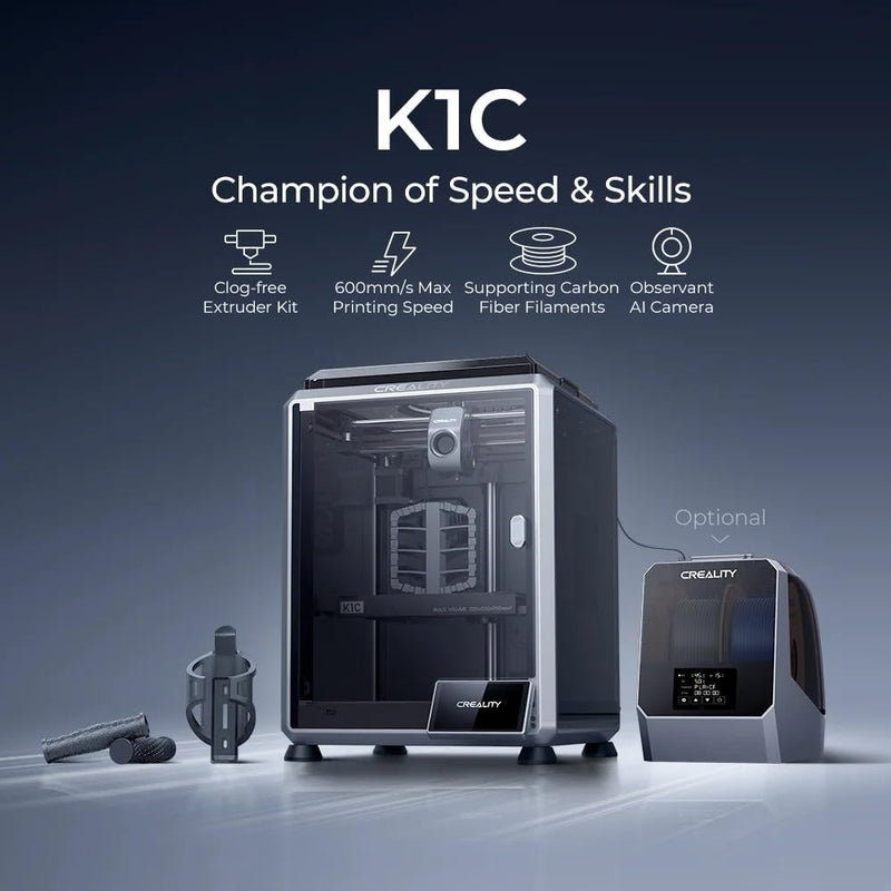 Creality K1C Carbon Fiber 3D Printer – High-Speed CoreXY with AI Camera ...
