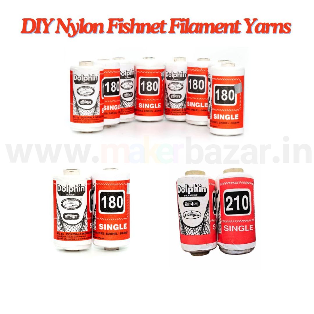 Buy| DIY Nylon Fishnet Filament Yarns For Crafting | Makerbazar