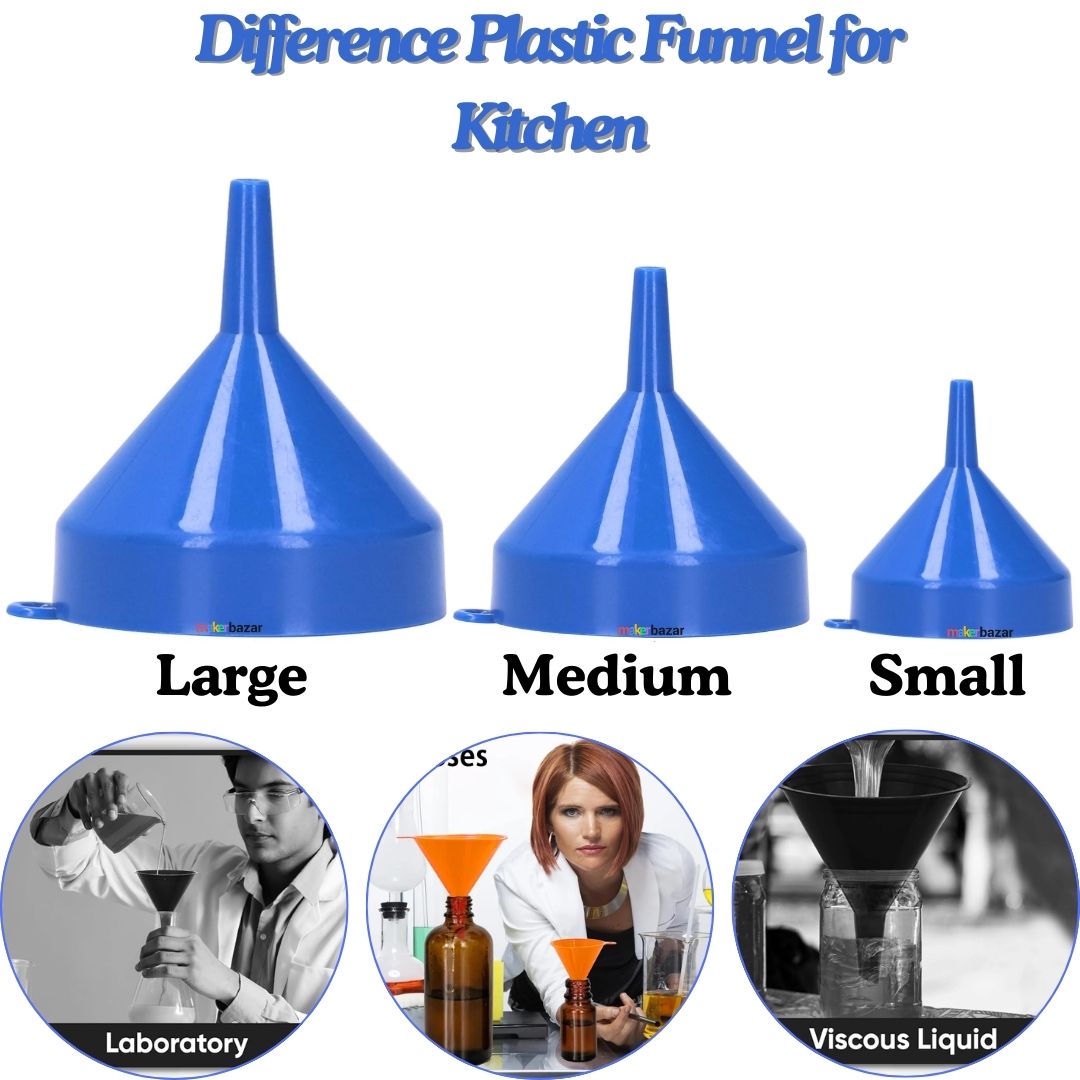 Buy Round Plastic Small Funnel for Kitchen Tasks | Makerbazar