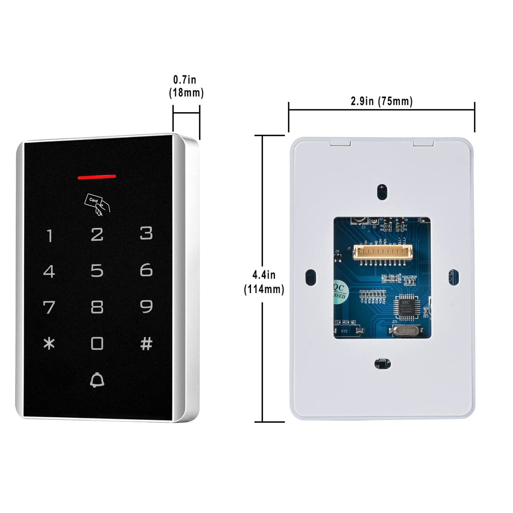 125KHz RFID Door Access Control Keypad | Proximity Card Reader System