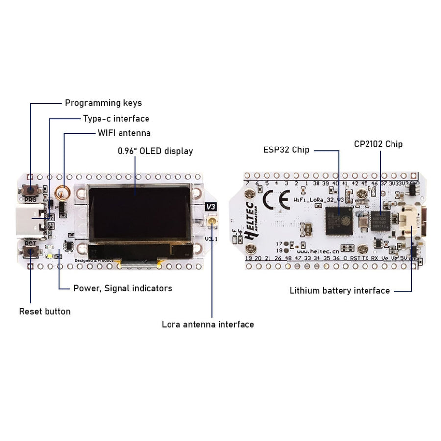 Buy IoT ESP32 LoRa Dev Board with OLED and 2.8KM Wireless Range