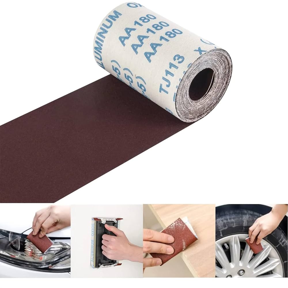 Brown Sandpaper Roll – Abrasive Cloth Emery Roll for Metal & Wood ...
