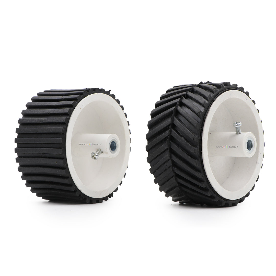 Buy Robotic Wheel White 7CM X 4CM