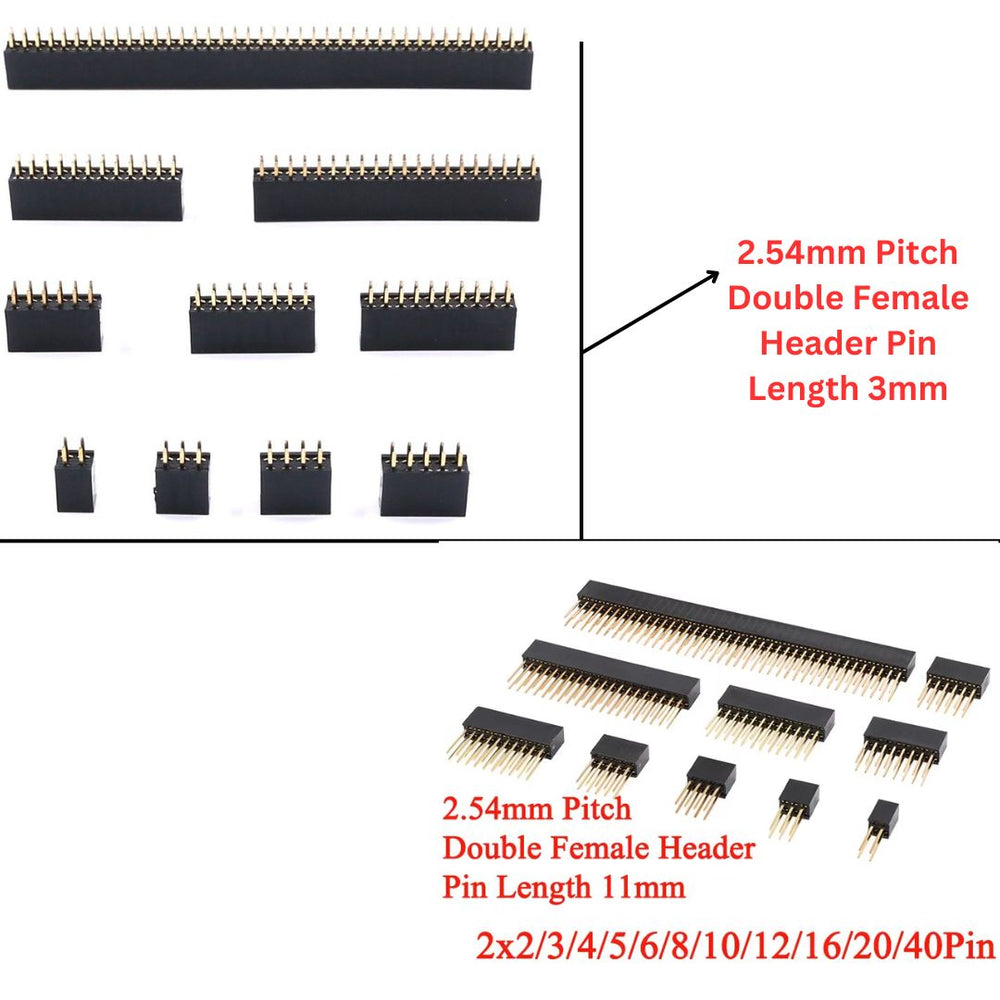 Buy Female Header Pin 2.54mm Strip Connector| Makerbazar